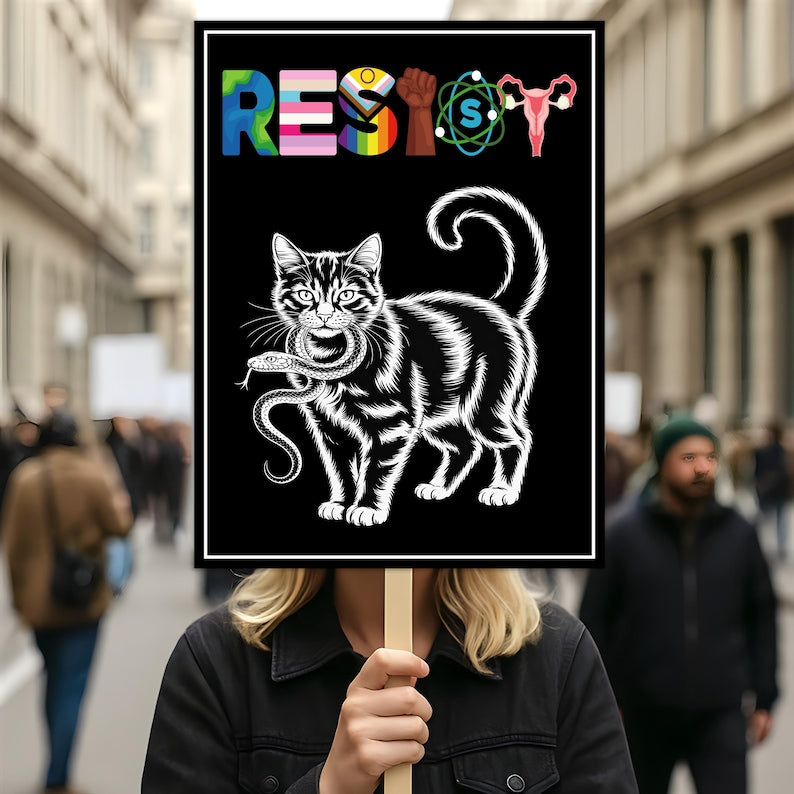 Resist, No Kings In America Protest Sign, Anti-Trump Resistance ...