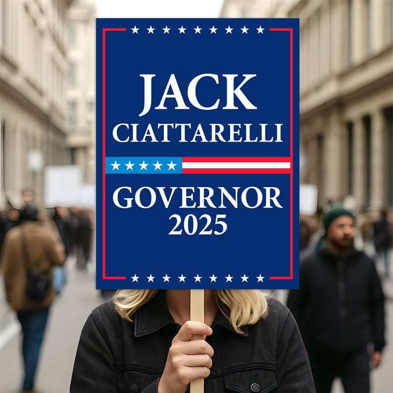 Jack Ciattarelli For New Jersey Governor 2025 Election Sign, Political ...